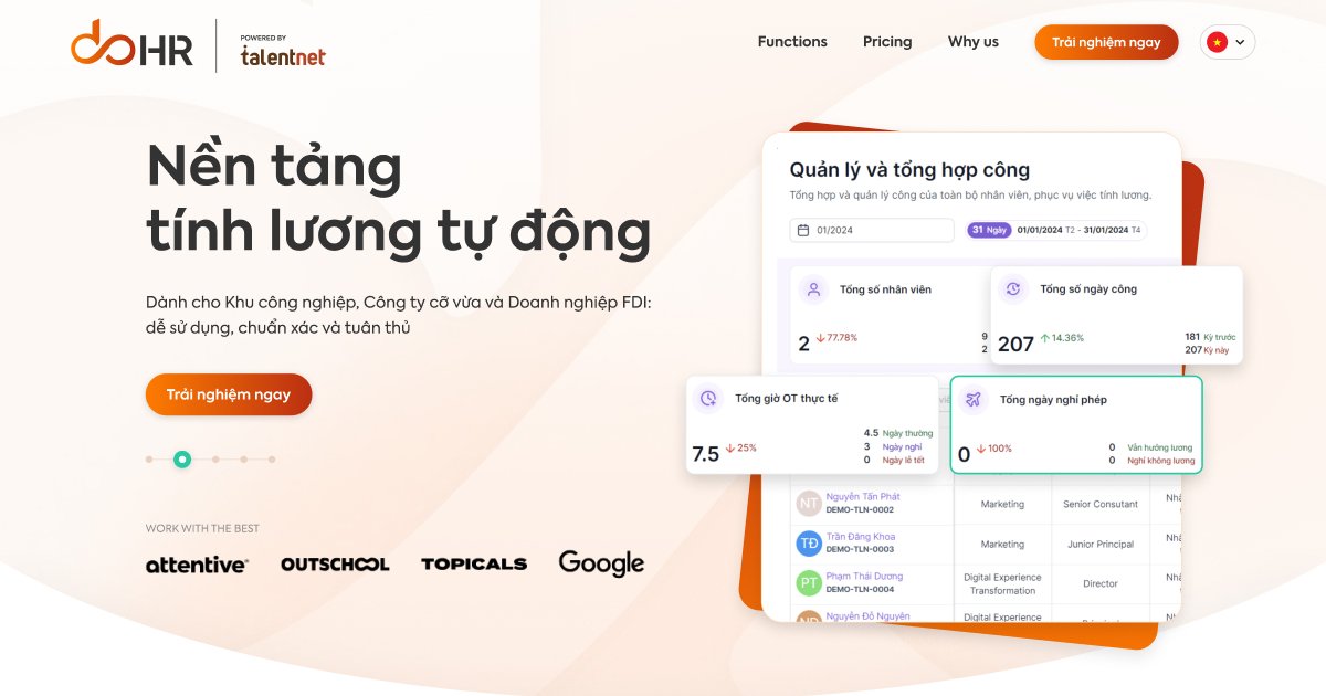 Homepage - DoHR - A payroll platform